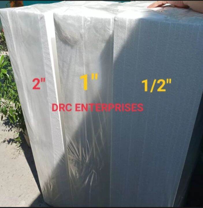 Styrofoam board in 2'x4' regular type P13 available in 1/2" , 1", and 2 ...