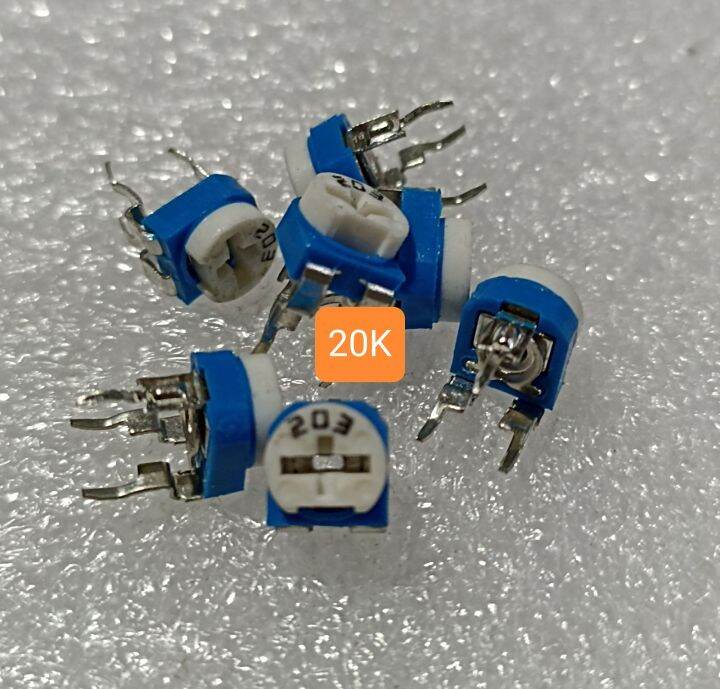 5BUAH Trimpot 20k ( 203 ) Trimpot Trimmer 20 K Variable Vertical Vr ...