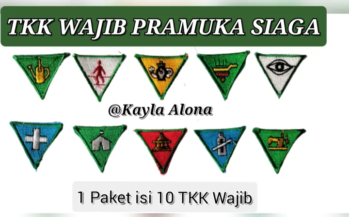 TKK WAJIB PRAMUKA SIAGA ( HARGA = 1 PAKET ISI 10 TKK WAJIB ) | Lazada Indonesia
