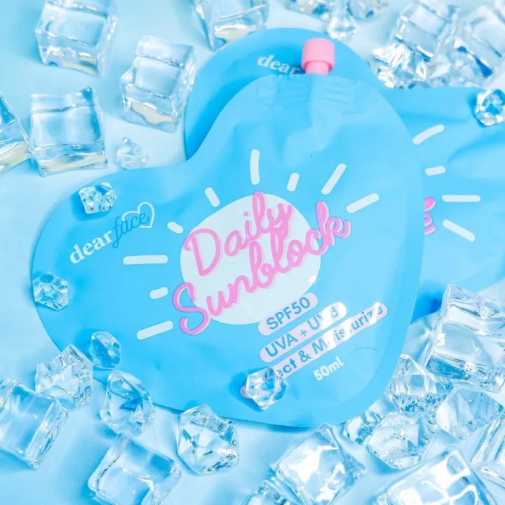 DEAR FACE DAILY SUNBLOCK SPF50 UVA + UVB (50ML) | Lazada PH