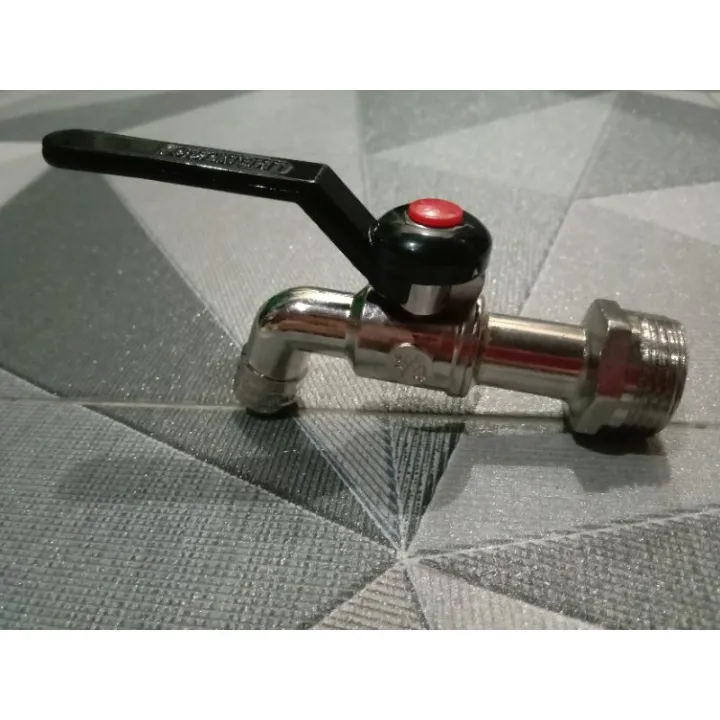 KRAN TEMBOK BESI 1/2 INCHI DAN 3/4 INCHI / KRAN BESI GAGANG PANJANG ...