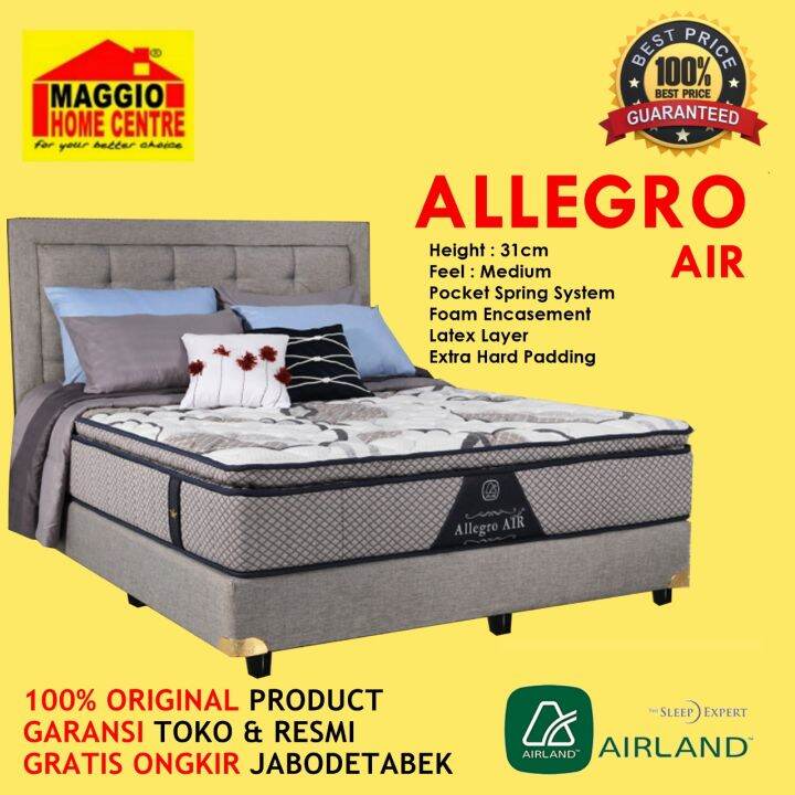 KASUR SPRINEBG - KASUR SPRINGLATEX - ALEGRO AIR - AIRLAND | Lazada Indonesia
