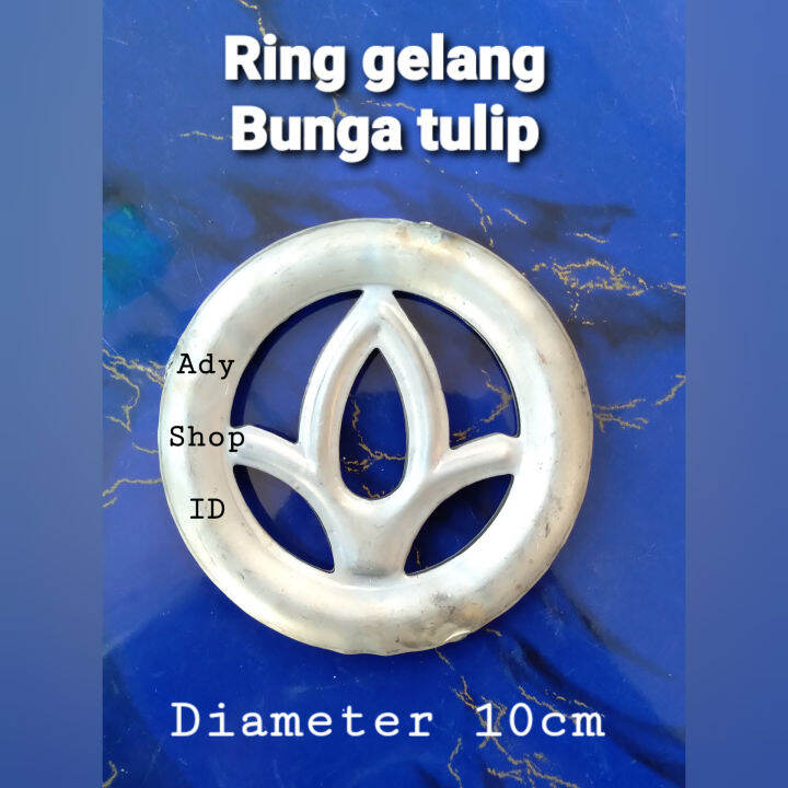 Ornamen pagar besi ring gelang bunga tulip diameter 10cm | Lazada Indonesia