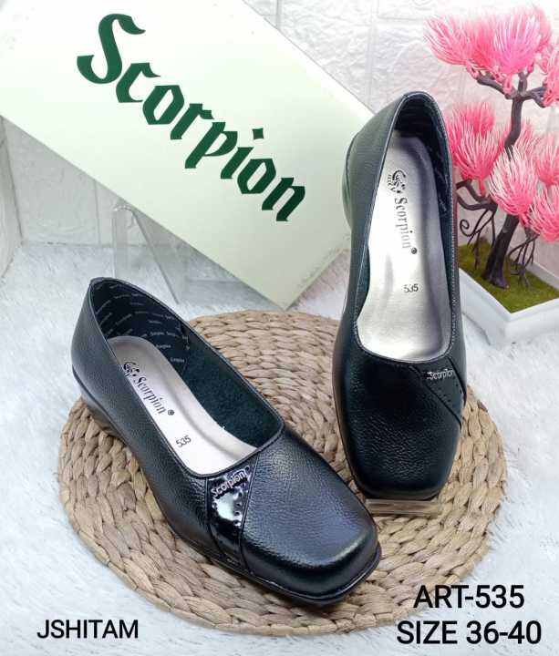 SEPATU KULIT WANITA KERJA FORMAL SCORPION 535 | Lazada Indonesia