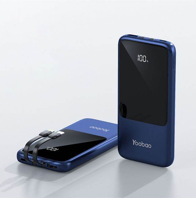 Yoobao LC7 10000mAh Large Capacity with Built-in Type-C and Lightning PD20W Quick Charge Large ...