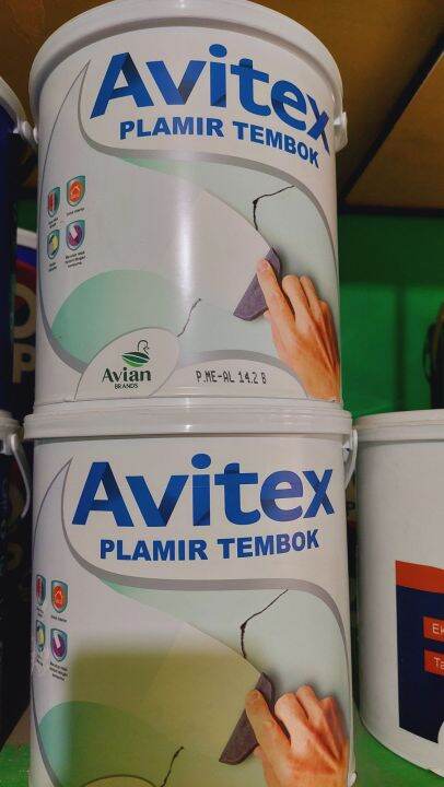 AVITEX PLAMIR TEMBOK ISI 5KG AVIAN PRODUK | Lazada Indonesia