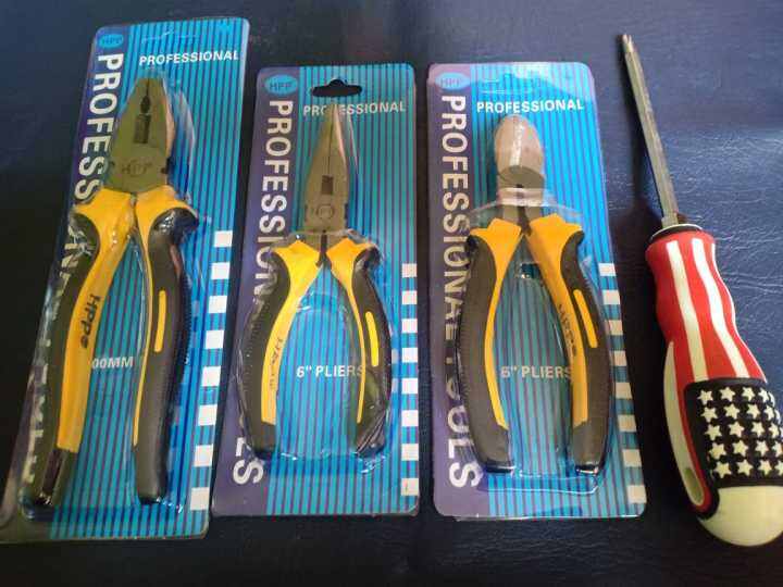 Paket Tang & Obeng - Tang Kombinasi Tang Lancip Tang Potong & Obeng ...