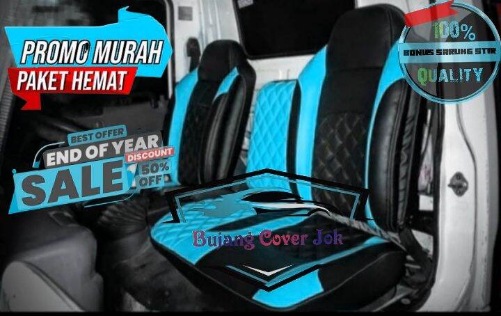 Sarung jok mobil truk isuzu elf macan Bonus sarung stir - Cover sarung ...