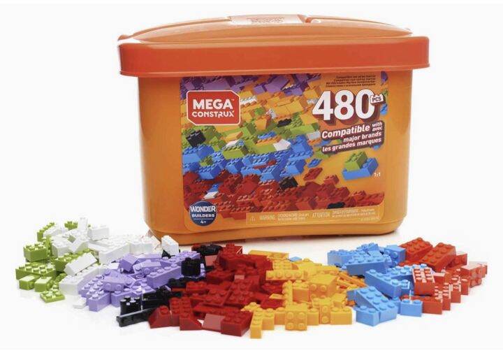 พร้อมส่ง Mega Construx Wonder Builders Box, Building Set, 480 Bricks ...