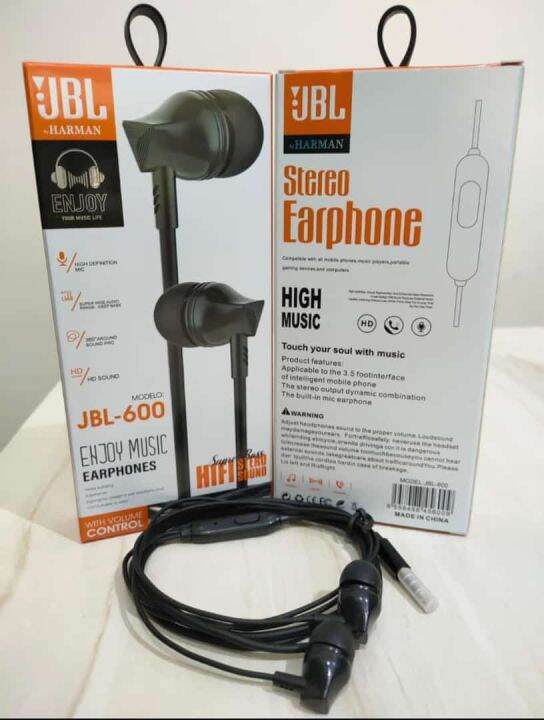 HEADSET JBL-600 HANDSFREE HEADSET JBL-600 EARPHONE | Lazada Indonesia