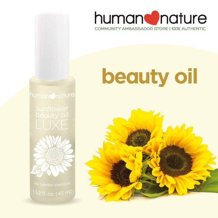 Human Nature Sunflower Beauty Oil Luxe 45ml | MummaGuin Store | Lazada PH