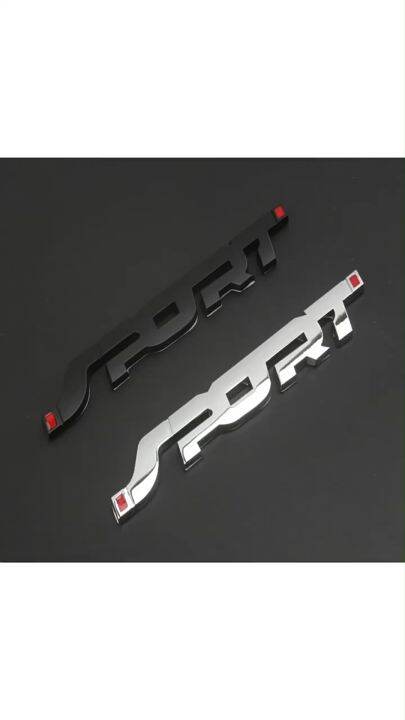 Car Metal 3D SPORT Logo Emblem Badge Sticker Trunk Mudguard Decal ...