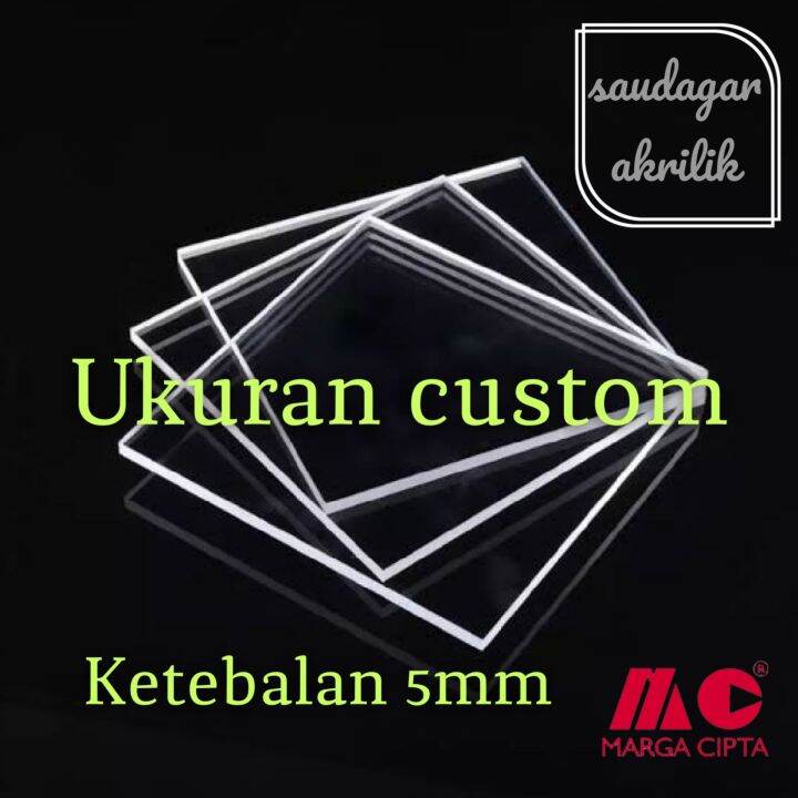 akrilik bening 5mm Rp47/cm² ukuran custom | Lazada Indonesia