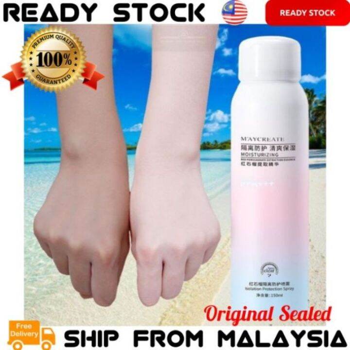 MayCreate 150ML Original Sealed Whitening Sunscreen Spray UV Protection Isolation | Lazada