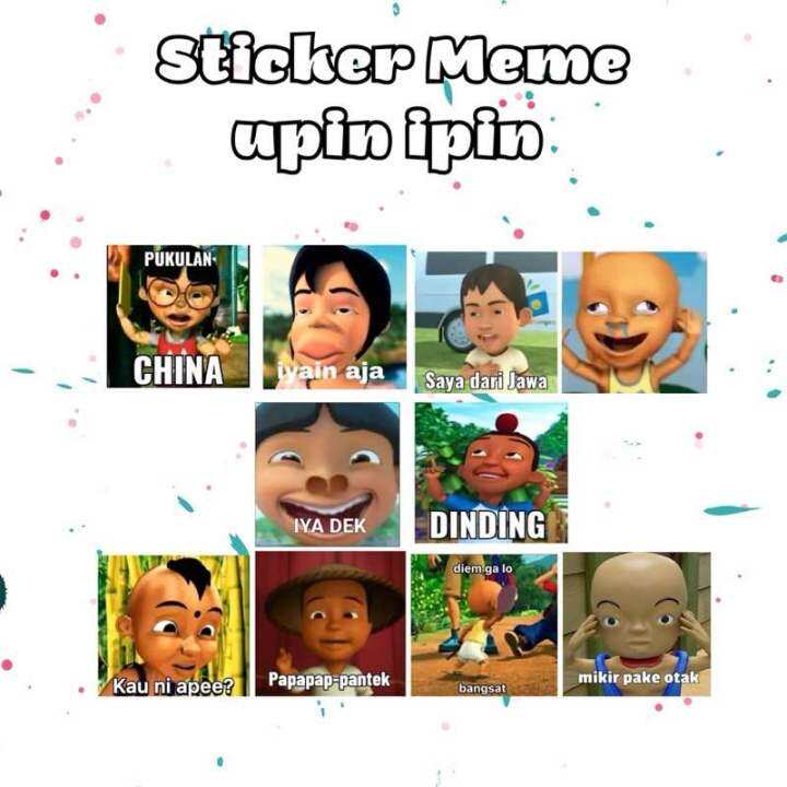 STICKER MEME UPIN IPIN | Lazada Indonesia