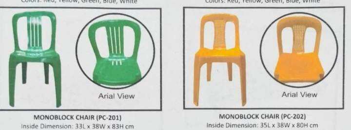 Monoblock chairs different colors available heavy duty made by high ...