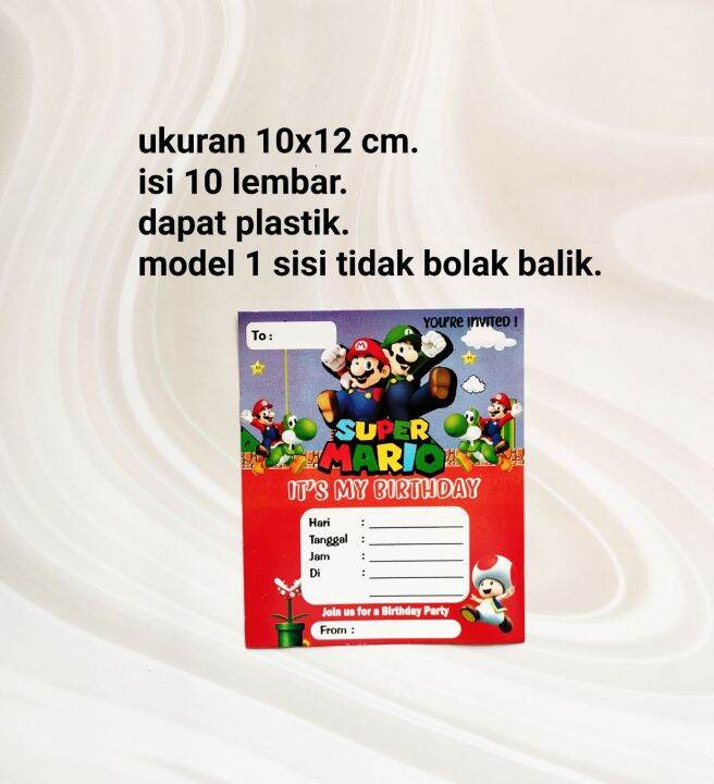 kartu undangan ulang tahun happy birthday hbd ultah karakter super ...