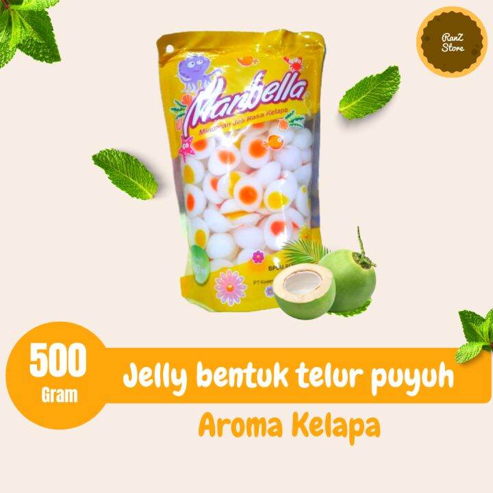 Topping Jelly Bentuk Telur Puyuh Aroma Kelapa Muda | Lazada Indonesia