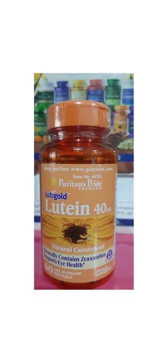 Lutein 40mg. 60 softgels. With Zeaxanthin. Lutigold Expiry: Feb. 2024 ...
