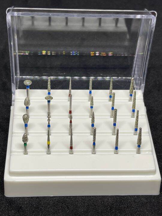 24pcs bur prostho and resto with holder | Lazada PH