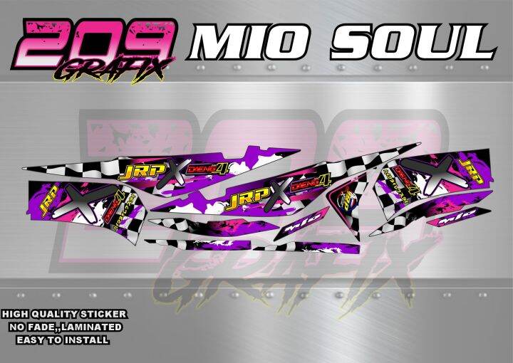 Yamaha Mio Soul decals sticker, Laminated | Lazada PH