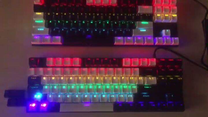 Bàn phím cơ k550 led rgb nhiều chế độ led, ánh sáng 7 màu Ziyoulang thương hiệu bàn phím số 1 ...