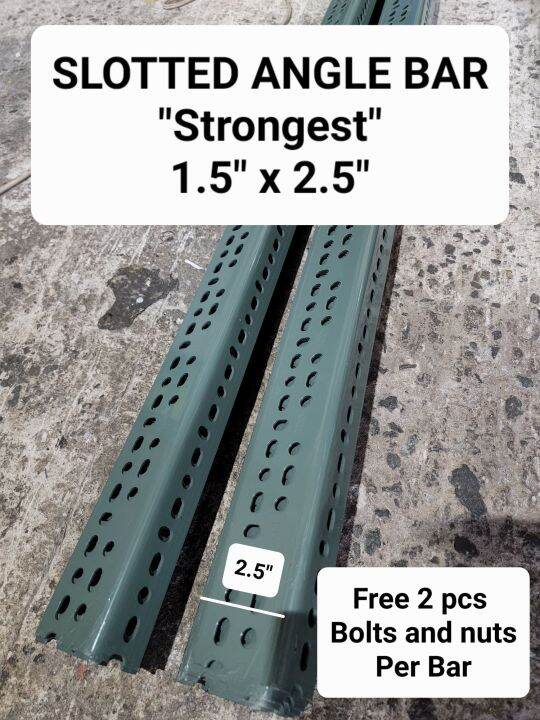 Slotted Angle Bar - "Strongest" 1ft to 6ft - Free 2pcs Bolts and Nuts ...