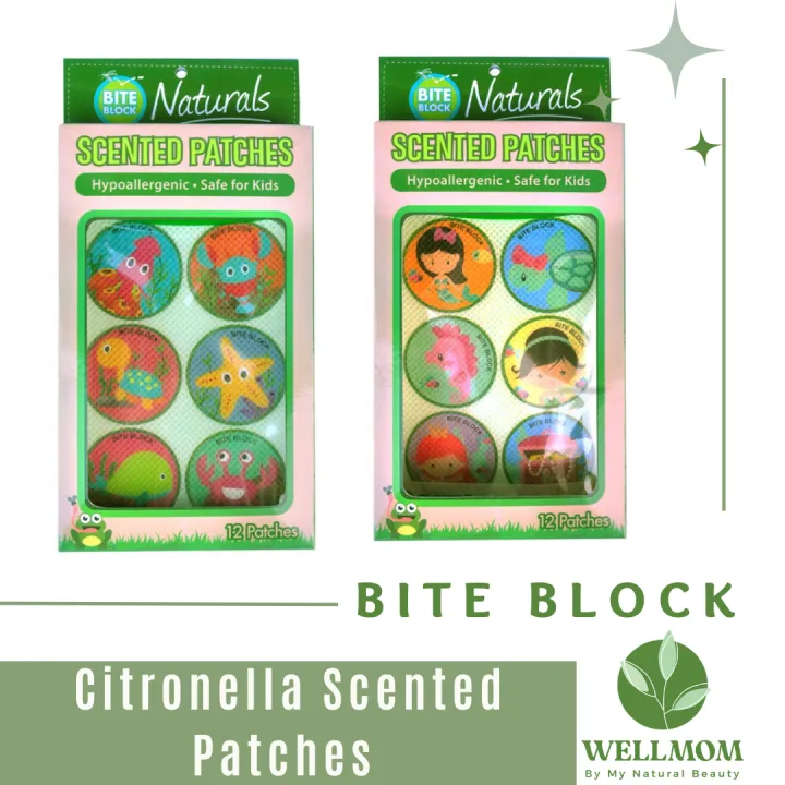 Bite Block Naturals Citronella Scented Patches | Lazada PH