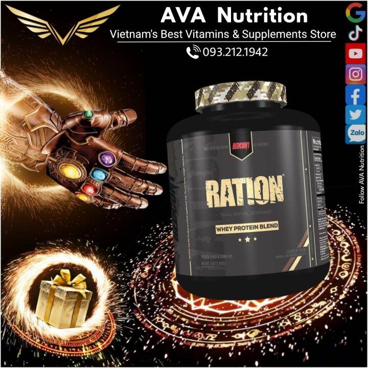 REDCON1 RATION (5 LB) Hydrolyzed Whey Protein Blend Tăng Cơ Tối Đa ...
