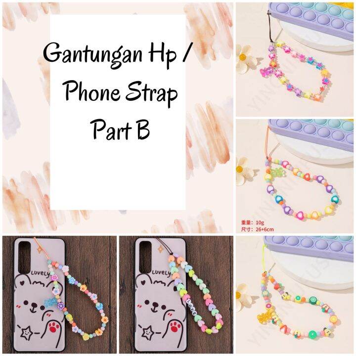 COD ! Gantungan hp manik manik PART B | phone strap ala korea | Lazada ...