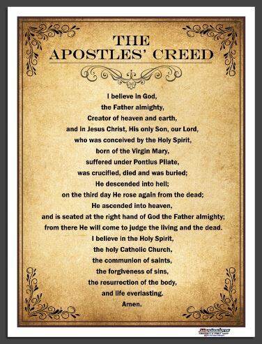 TARPAULIN PRINT THE APOSTLES' CREED SMALL & BIG | Lazada PH