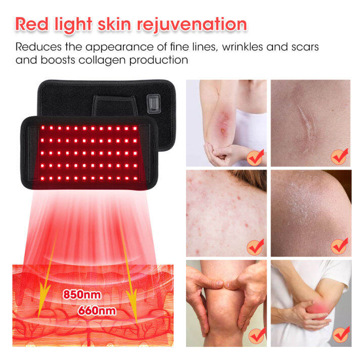 Hailicare Red Light Therapy Belt 660nm & 850nm LED Red Light Promote ...