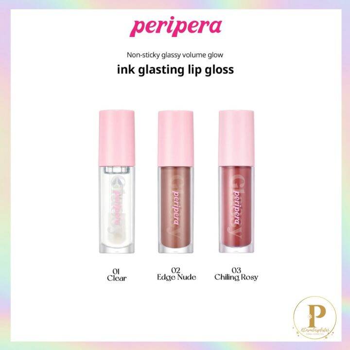 (แท้💯/พร้อมส่ง🤍) PERIPERA Ink Glasting Lip Gloss ลิปกลอสเพอริเพอร่า ...