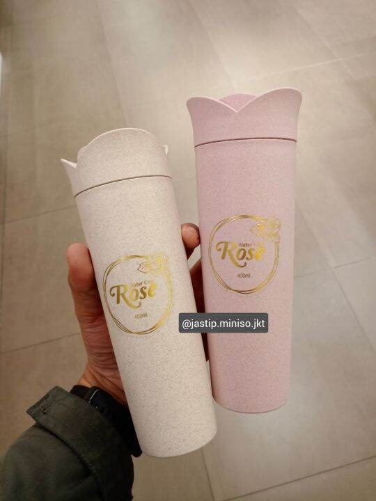 MINISO 🆕 Botol Minum model Rose 400ml | Lazada Indonesia