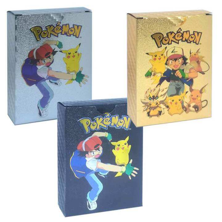 Pokemon 55 Pcs Cards Trading Card Game PVC Carbon Fiber Edition | Lazada PH