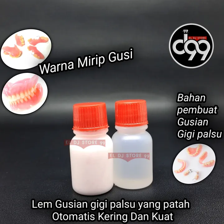 Lem Gigi Palsu Yang Patah / Lem Gusian Gigi Palsu Yang Patah Paket 10ml ...
