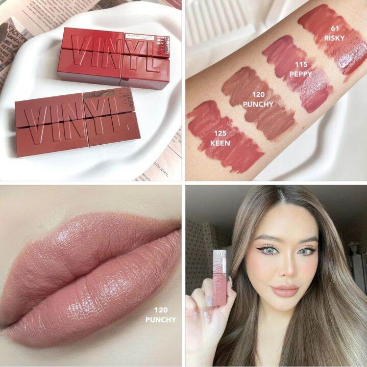 4สีใหม่!!!! MAYBELLINE SUPERSTAY VINYL INK เมย์เบลลีน ซุปเปอร์สเตย์ ไว ...