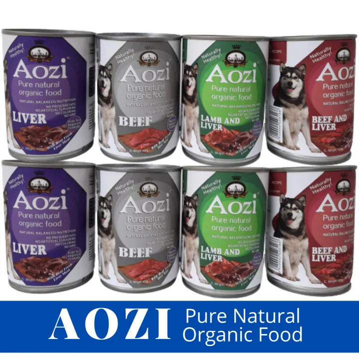 Aozi Dog Wet Food 430grams in Can Pure Nataural Organic Food | Lazada PH