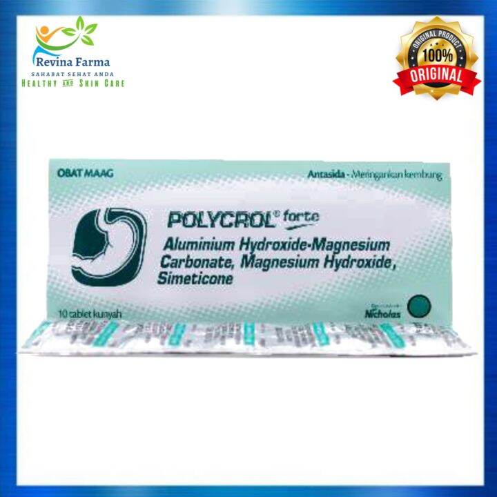 Polycrol Forte Tablet 1 Strip isi 10 Tablet Obat Magh, Lambung ...