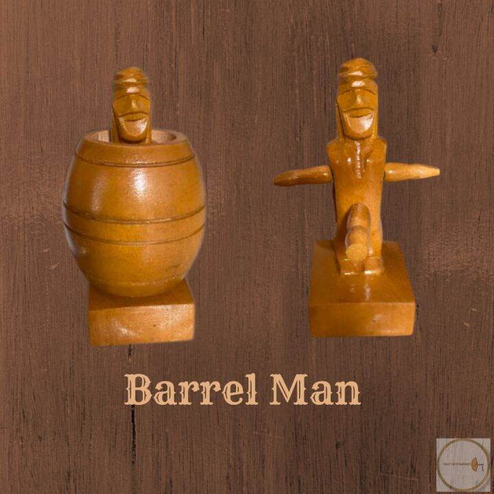 Barrel Man | Wooden Barrel Man Souvenir | Lazada PH