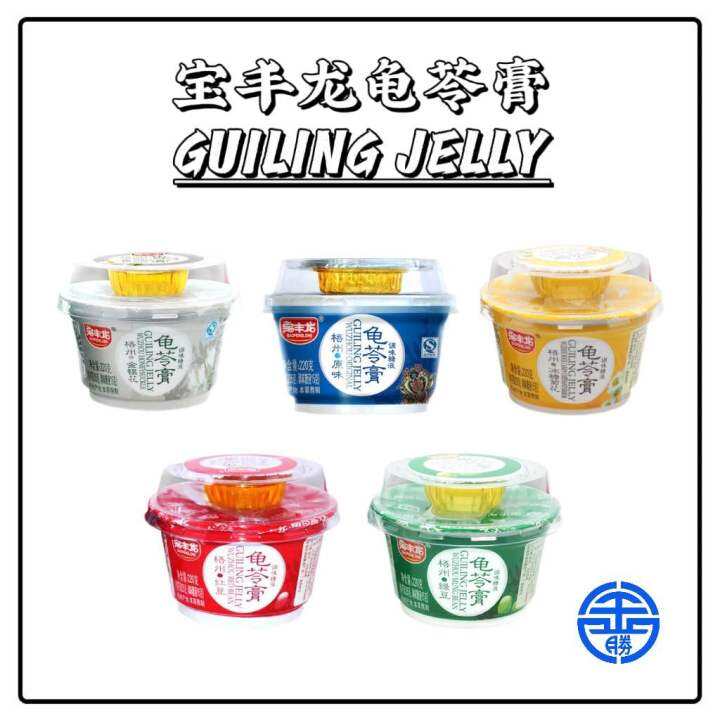 220g 宝丰龙/调味糖液 龟苓膏 Gui Ling Gao Jelly/Flavored Sugar Liquid Inside Jeli ...
