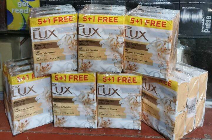 LUX FLAW-LESS SKIN BATH SOAP 5+1 x120g(from dubai) | Lazada PH