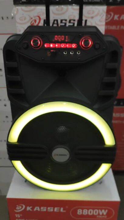 FREE USB KASSEL 15" Trolley Speaker With USB/TF/FM/ Bluetooth Free 2PCs ...