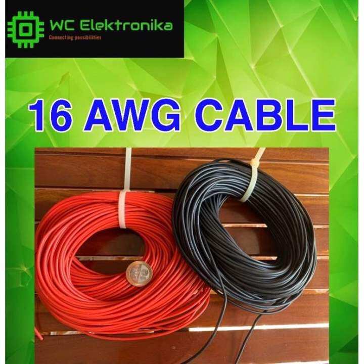 16 AWG WIRE/CABLE 1M HIGH TEMP. RESISTANT | Lazada PH
