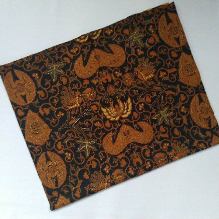 Kain jarik batik sogan solo motif wahyu latar ireng | Lazada Indonesia