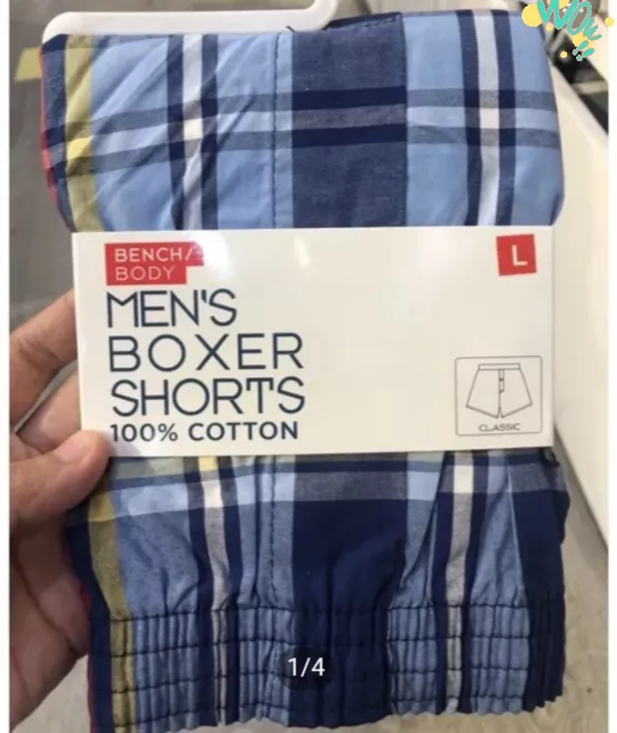 BENCH BOXER SHORTS 100% COTTON | Lazada PH