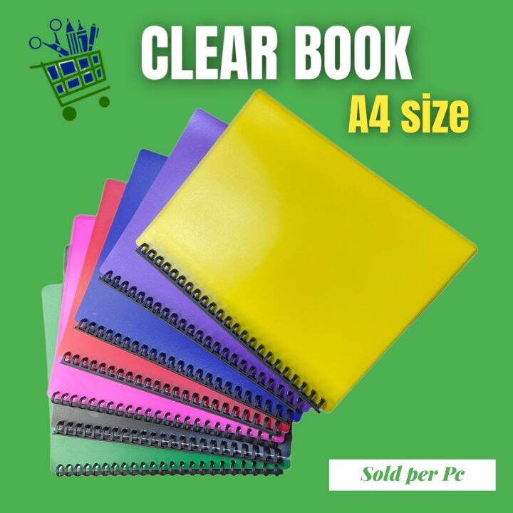 Clear Book A4 Size(Assorted Colors)Sold per Pc | Lazada PH