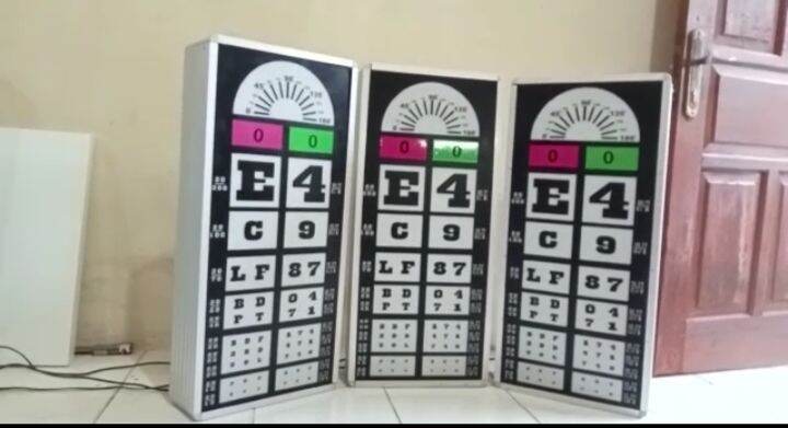 SNELLEN CHART ELEKTRIK PEMERIKSAAN MATA MINUS | Lazada Indonesia