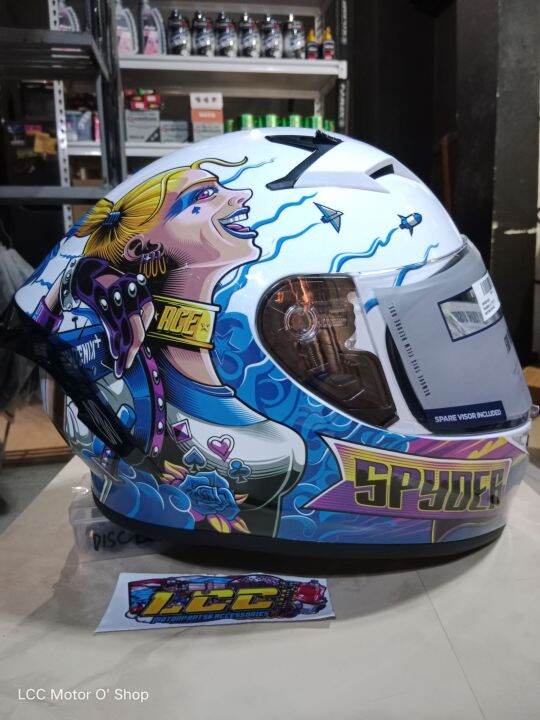SPYDER PHOENIX+HARLEY QUEEN FULL FACE HELMET | Lazada PH
