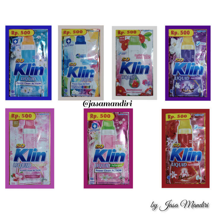 So Klin Liquid Kemasan Sachet 12 x 22ml | Lazada Indonesia